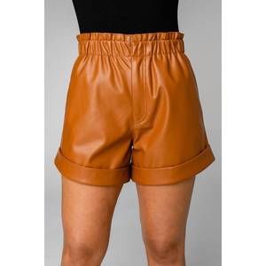 Buddy Love | Shorts | New Buddylove Vegan Leather Shorts In Mocha ...